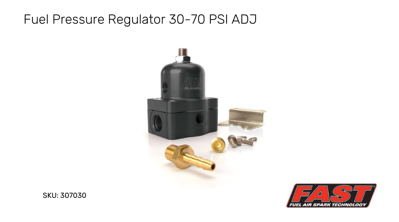 Fuel Pressure Regulator 30-70 PSI ADJ - Cruisin Automotive
