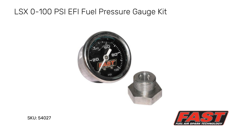LSX 0-100 PSI EFI Fuel Pressure Gauge Kit - Cruisin Automotive