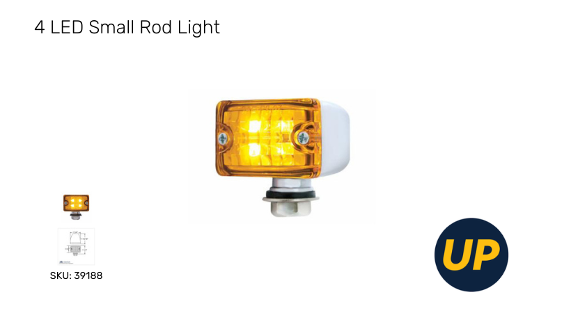 4 LED Small Rod Light - Cruisin Automotive