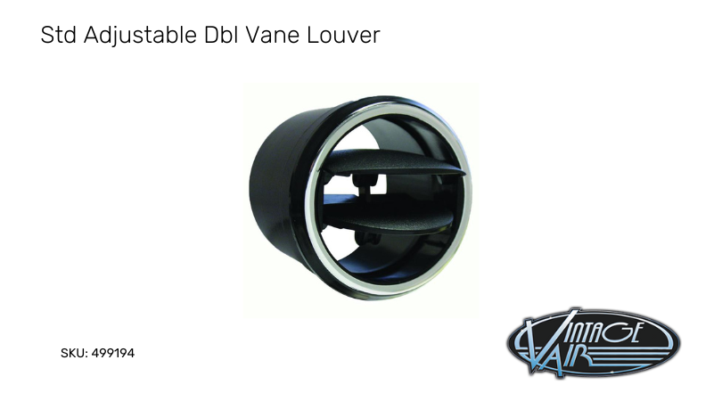 Std Adjustable Dbl Vane Louver - Cruisin Automotive