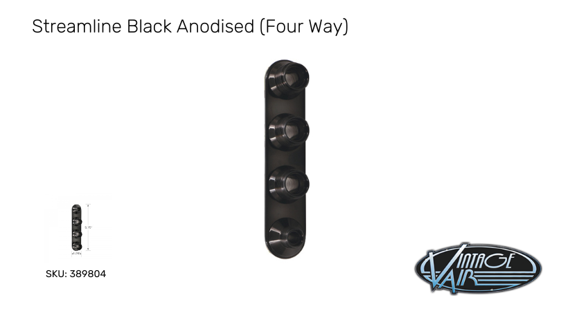 Streamline Black Anodised Aluminum - Cruisin Automotive