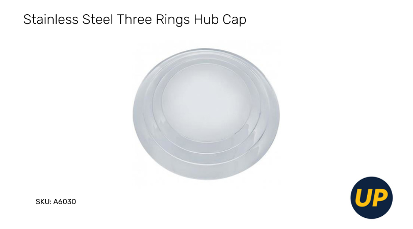 Three Rings Smooth Hub Cap - Cruisin Automotive