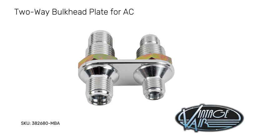 Two-Way Bulkhead Plate for AC - Cruisin Automotive