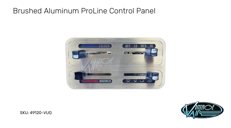 Brushed Aluminum ProLine Control Panel - Cruisin Automotive