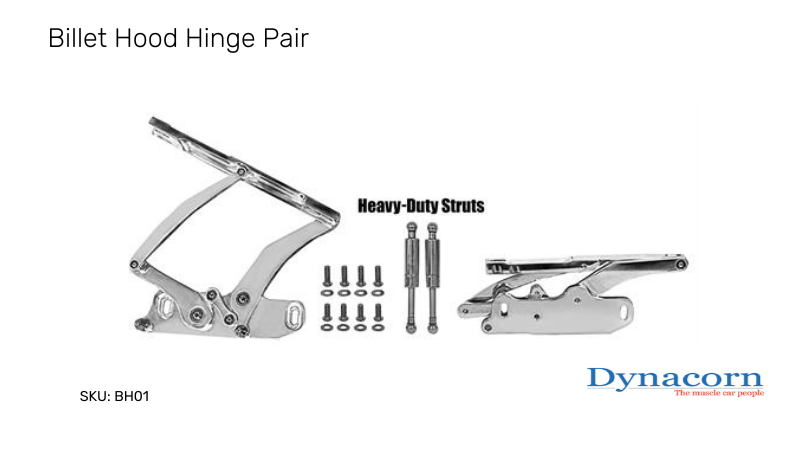 Billet Hood Hinge Pair - Cruisin Automotive