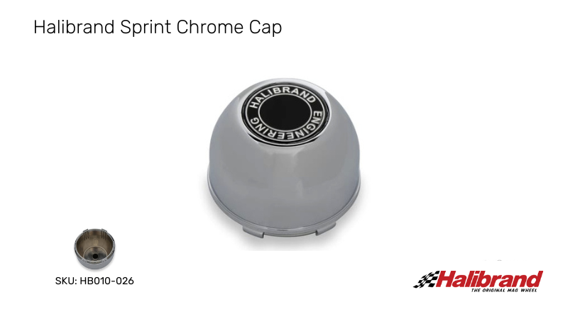 Halibrand Sprint Chrome Cap - Cruisin Automotive